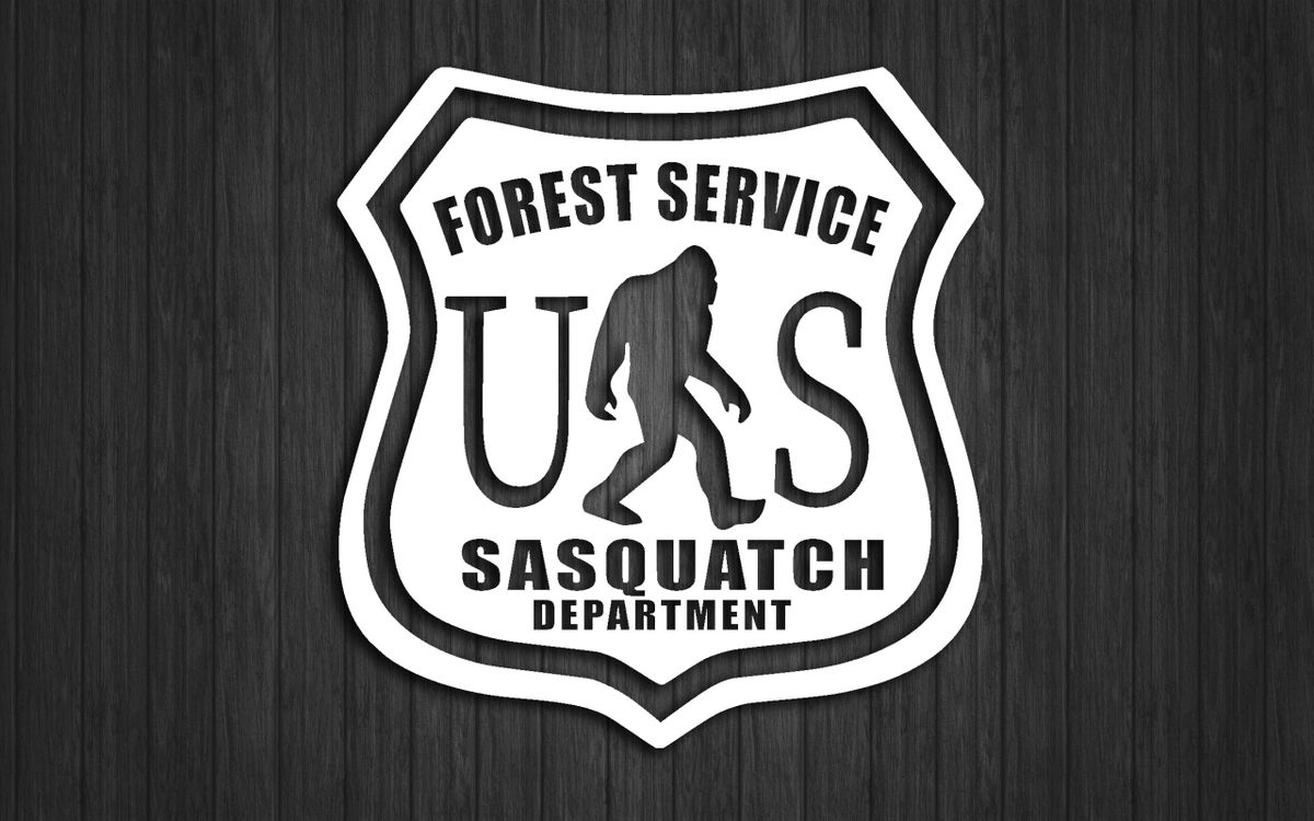 Forest Service Sasquatch Department vinyl decal